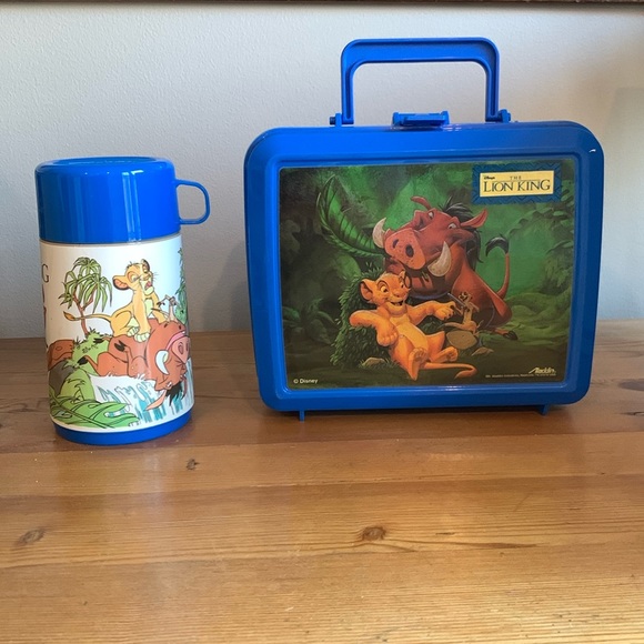 Disney | Other | Vintage Lion King Lunch Box With Thermos | Poshmark